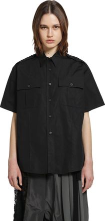 Prada Short Sleeve Poplin Shirt