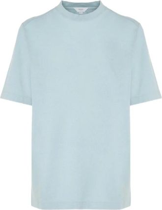 Malo Homme, Tops, Bleu, Taille: XL T-Shirt &agrave; col rond