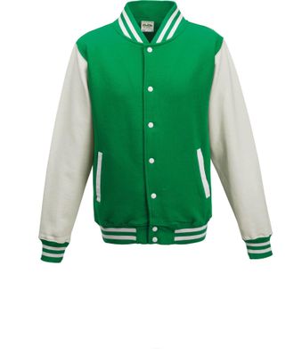 Awdis Varsity Unisex-Jacke, Gr&uuml;n XX-Large