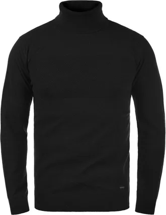 Indicode Rollkragenpullover IDErnetto Rollkragenpulli mit abgesetztem Strickmuster