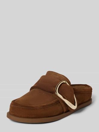 INUIKII Mules aus echtem Leder mit Logo-Detail