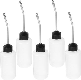 NUOBESTY 5 St&uuml;ck N&auml;hmaschinen&ouml;lspender Mit Verl&auml;ngerter D&uuml;se &Ouml;lflasche Aus Kunststoff Nachf&uuml;llbar Mit Schraubverschluss &Ouml;lausgie&szlig;er F&uuml;r Pr&auml;zises Schmieren Und 