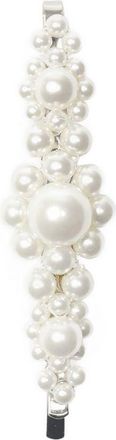 Simone Rocha Grande pince &agrave; cheveux de fleur Simone Rocha Pearl Beige