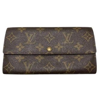 Louis Vuitton Portefeuille Long Pre-owned (bi-pli) - Femme - Pre-owned - Brun - Taille: ONE Size