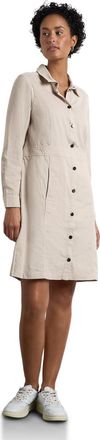 Street One Damen A144164 Cord-Kleid, Smooth Sand beige, 42