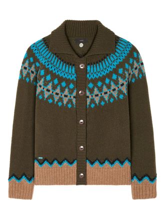 Alanui cardigan Sweet Winter - Vert
