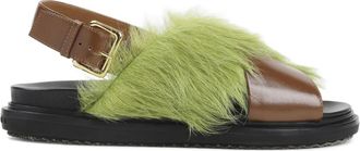 Marni adjustable-buckle sandals - Braun