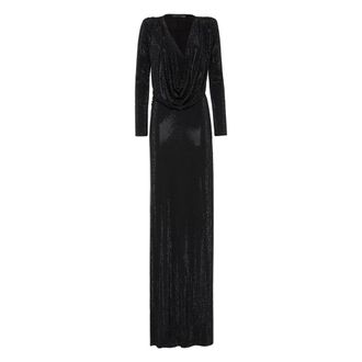 Philipp Plein Femme, Robes, Noir, Taille: 38 FR Long Dress