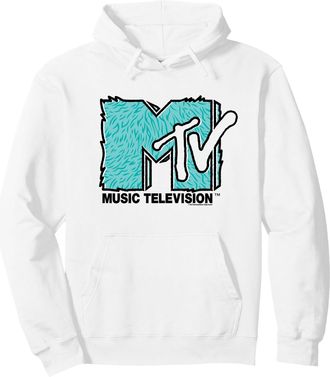 Giesswein Retro Furry Music TV Logo Pullover Hoodie