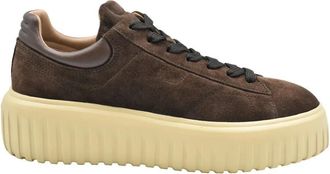 Hogan Low-Top Sneaker - Suede Low-Top Sneakers - Gr. 37 (EU) - in Beige - f&uuml;r Damen