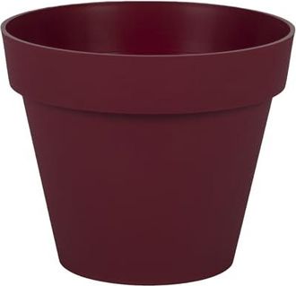 Eda Blumentopf, rund, Toskana, Ø 20 cm, Volumen 3 l, Ø 20 x H 17 cm, Burgunderrot
