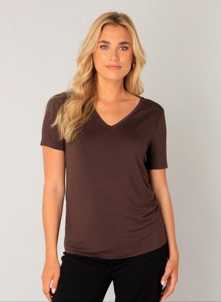 Base Level T-Shirt Yanic mit V-Ausschnitt