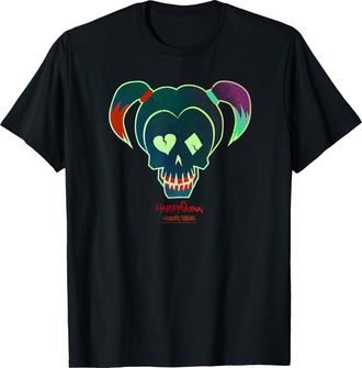 DC Comics Suicide Squad Harley Quinn Skull T Shirt T-Shirt