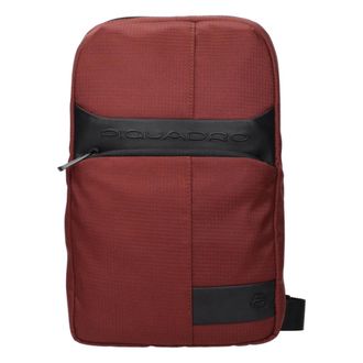 Piquadro Rote Stoff Crossbody Tasche mit Logo - - Bags - Damen - Rot - ONE SIZE