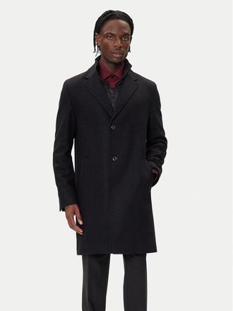 HUGO BOSS Wollmantel Milogan2541 50546546 Schwarz Regular Fit