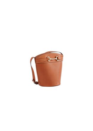 Celine Tan Calfskin Crecy Bucket Bag