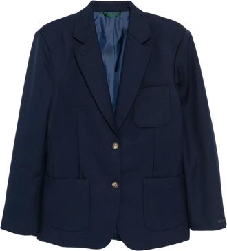 Lacoste Sakko mit Logo-Stickerei - Blau