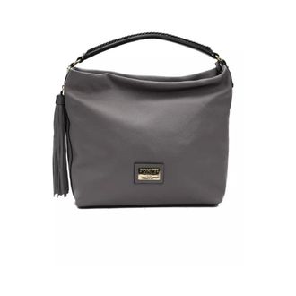 Pompei Donatella Donatella Leder-Schultertasche - - Bags - Damen - Grau - ONE SIZE