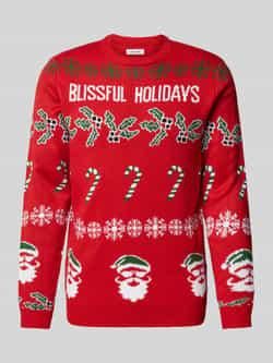 Only & Sons Strickpullover mit Motiv- und Statement-Stitching Modell XMAS