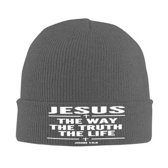 Generic Bonnet en Tricot J&eacute;sus-Le-Chemin-V&eacute;rit&eacute;-Vie Respirant Chapeau Tricot&eacute; Thermique Bonnet Hiver pour Ext&eacute;rieur Ski Temps Froid