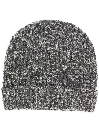 Dolce & Gabbana bonnet en tricot épais - Noir