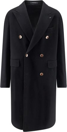 Tagliatore Homme, Manteaux, Noir, Taille: 3XL Manteau non doubl&eacute; en laine vierge et cachemire