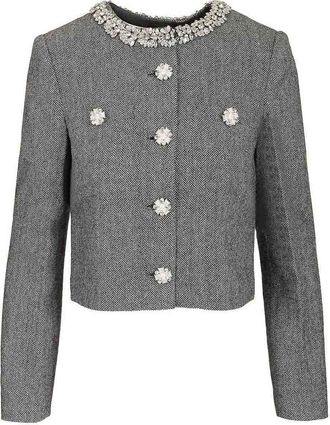 Self Portrait Casualjacke - Grau