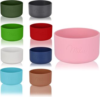 Milu Silikonschuh für Trinkflasche 500ml 750ml 1000ml - Ersatzteil - Farbe Rosa - Anti-Rutsch (750ml, Ø 7,5cm)