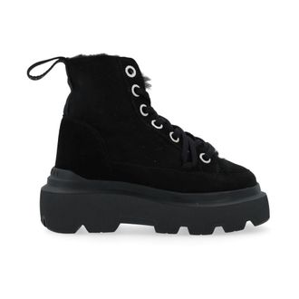 INUIKII Schwarze Shearling Winterstiefel - - Shoes - Damen - Schwarzk - 40 EU