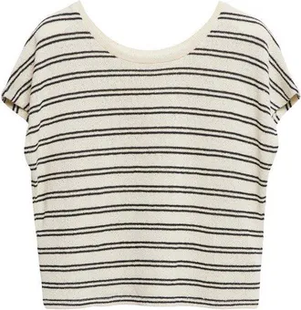 s.Oliver Sweatshirt Sweatshirt Gestreiftes Shirt in Strickoptik