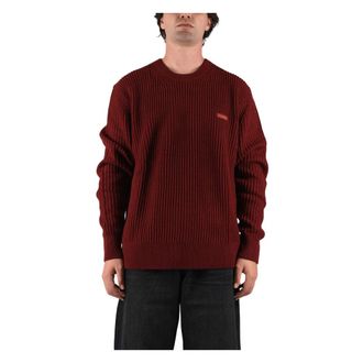 New Amsterdam Surf Association Strickpullover mit Rundhalsausschnitt - - Knitwear - Herren - Rot - M