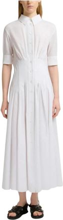 Marni Femme, Robes, Blanc, Taille: 38 FR Robe Chemise