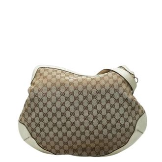 Gucci Pre-owned Vintage Canvas Schultertasche - - Pre-owned - Damen - Beige - ONE SIZE