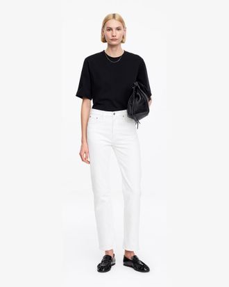 Arket JADE Cropped Slim Jeans -Wei&szlig;