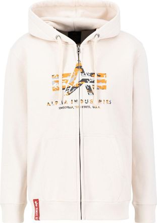 Alpha Industries Basic ZH PP Camo Hoodie für Herren Jet Stream White