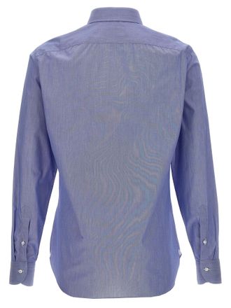 Borriello Cotton Oxford Shirt - Periwinkle