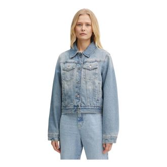 Victoria Beckham Cotton Denim Jacket - - Jackets - Damen - Blau - M