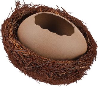 PartyKindom Keramik Vase Eierschalen-Design Sukkulenten-pflanzgefäß Blumentopf Keramik-blumentopf Für Pflanzen Für Zuhause Büro Garten