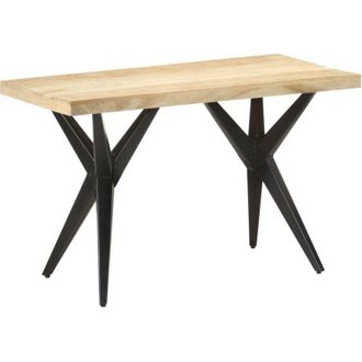 vidaXL Vidaxl - Table &agrave; manger 120x60x76 cm Bois de manguier massif