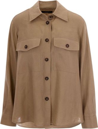 Max Mara Femme, Blouses et Chemises, Beige, Taille: 36 FR Chemises