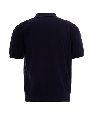 Paolo Pecora Mens Polo Shirt Knit Blue Cotton T-shirts And Polos