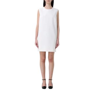 Max Mara Femme, Robes, Blanc, Taille: 38 FR Robe Trapèze Jaune Sans Manches