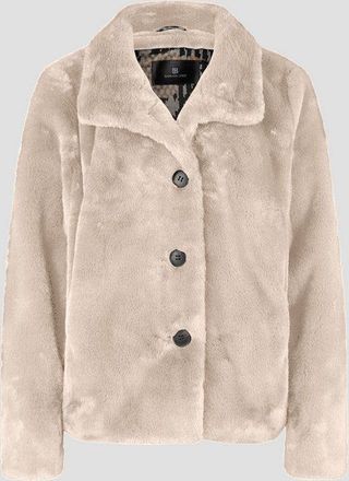 Barbara Lebek Fellimitatjacke warme Winterjacke mit weichem Stoff f&uuml;r kalte Tage