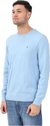 Tommy Hilfiger Homme, Pulls, Bleu, Taille: S Maille Ras du Cou