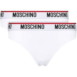 Moschino Femme, Sous-v&ecirc;tements, Blanc, Taille: 42 FR Bottoms