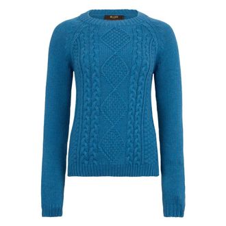 Moorer Strickware - - Knitwear - Damen - Blau - M