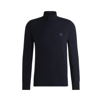 HUGO BOSS Akiro S Rollkragenpullover - - Knitwear - Herren - Blau - 2XL