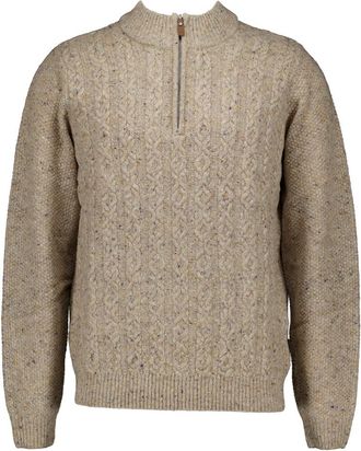 Fynch-Hatton Homme, Pulls, Beige, Taille: L Zip Troyer