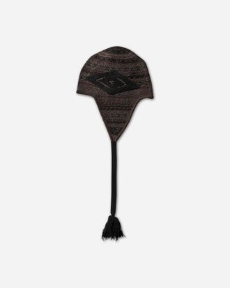 Umbro Fair Isle Beanie Black / Brown