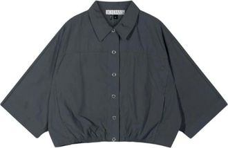 10 Days Femme, Blouses et Chemises, Gris, Taille: 34 FR Veste Chemise Oversize